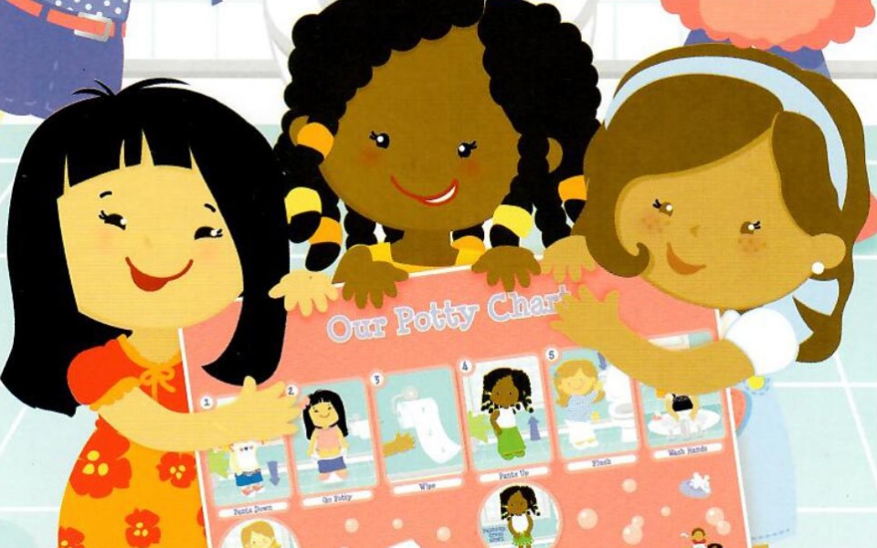 Girls Preschool Chart - Potty Tots
